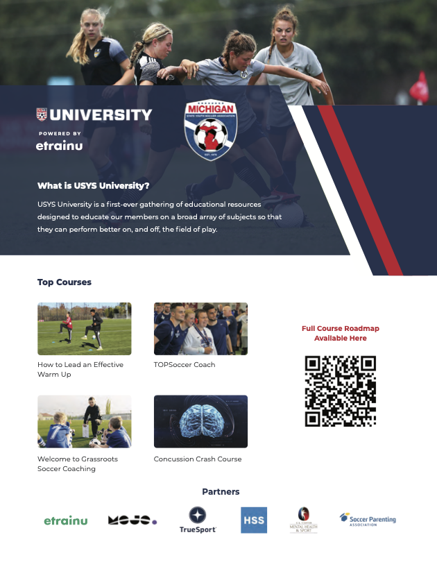 etrainu - Michigan State Youth Soccer Association